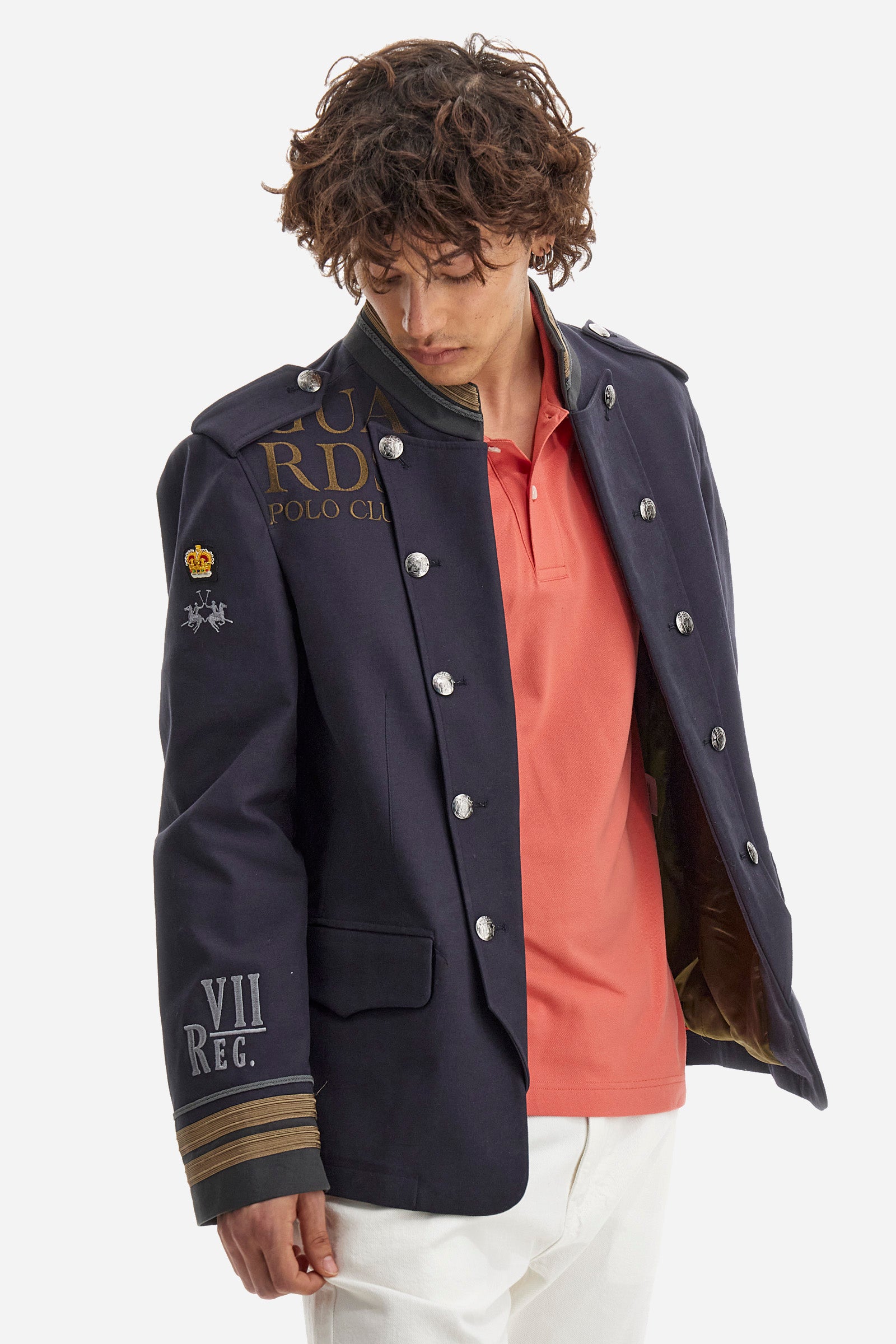 Guards jacket in regular-fit elasticated cotton - Attilio | La Martina