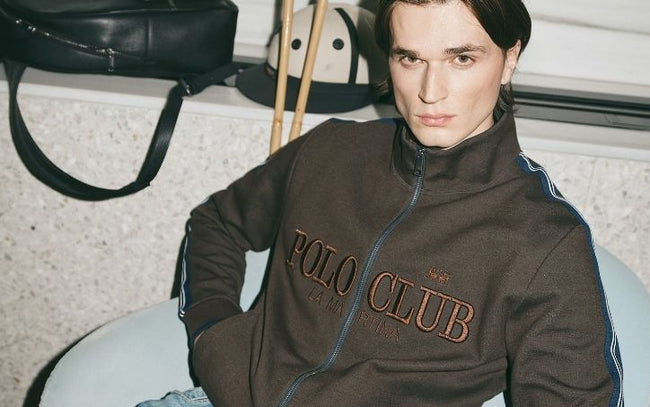 Men’s long-sleeve piqué polo Polo Club - Branden | La Martina