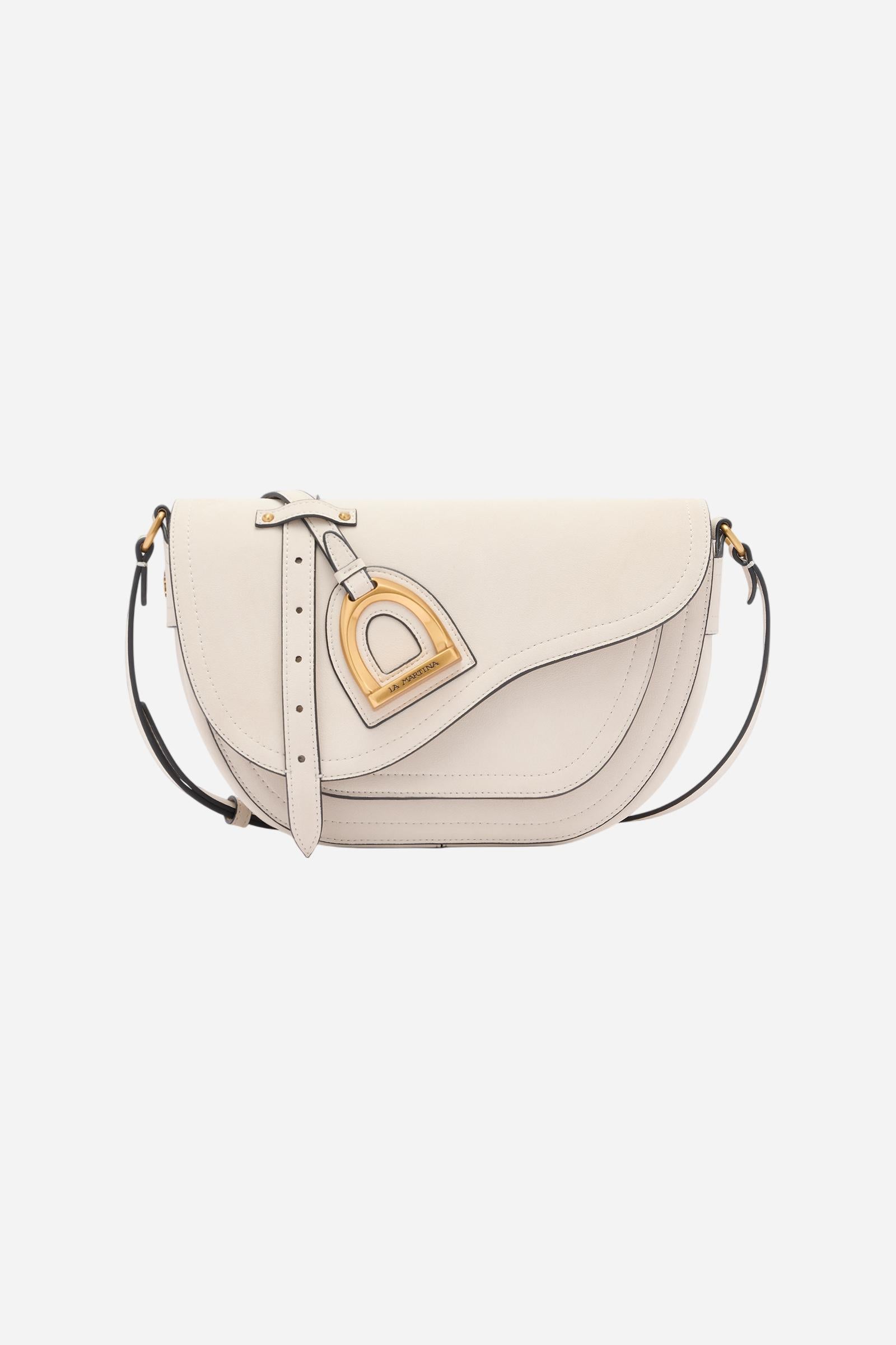 Crossbody bag in nubuck with buckle – Pampa Small | La Martina